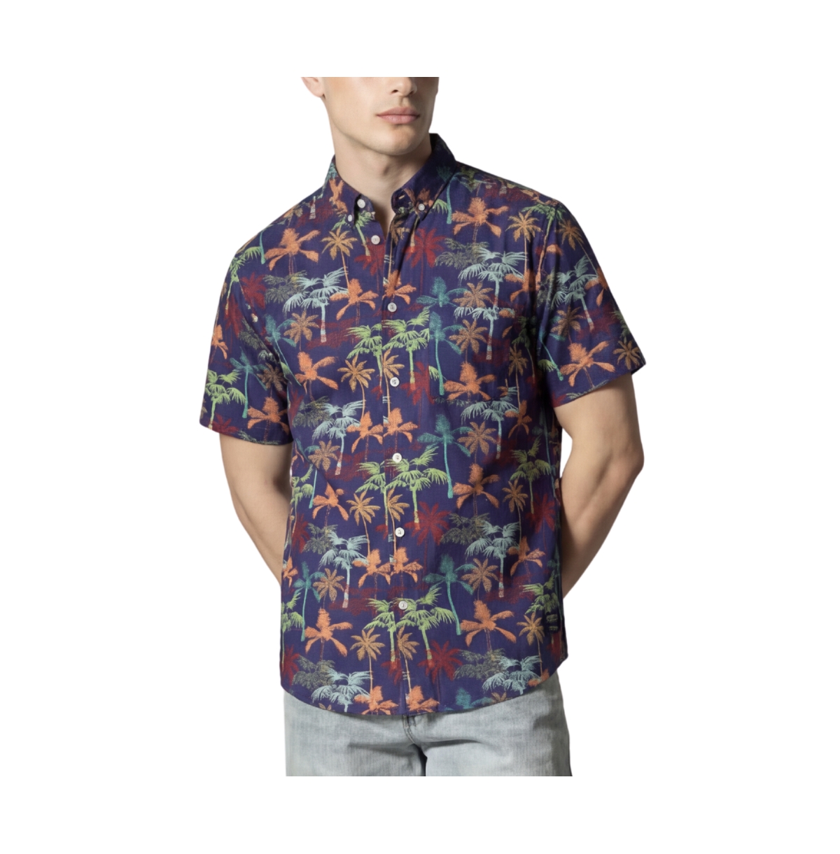 Click here for WeSC Mens Miami Palm Shirt - Multi prices