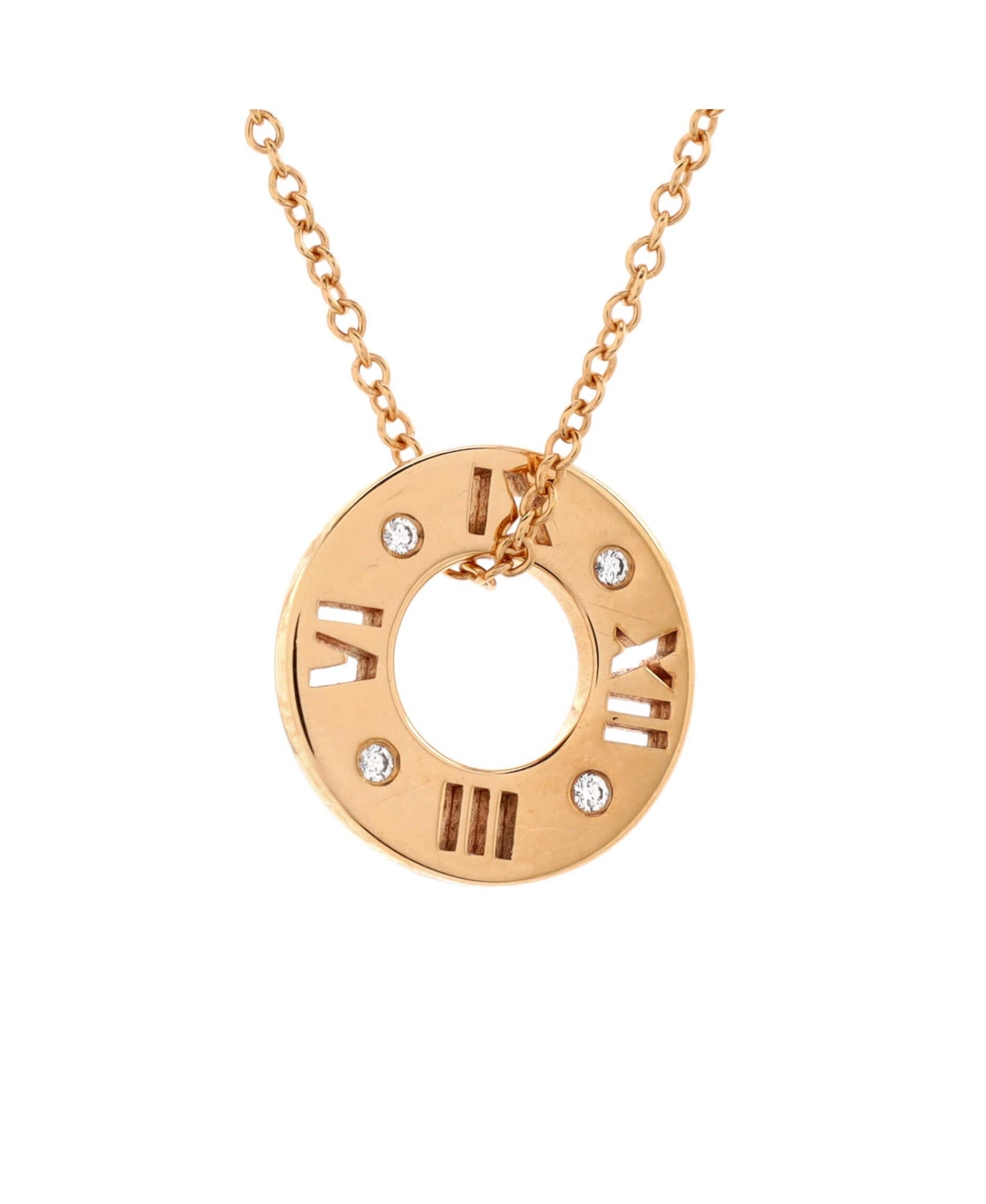 Click here for Pre-Owned Tiffany & Co Atlas Pierced Circle Pendan... prices