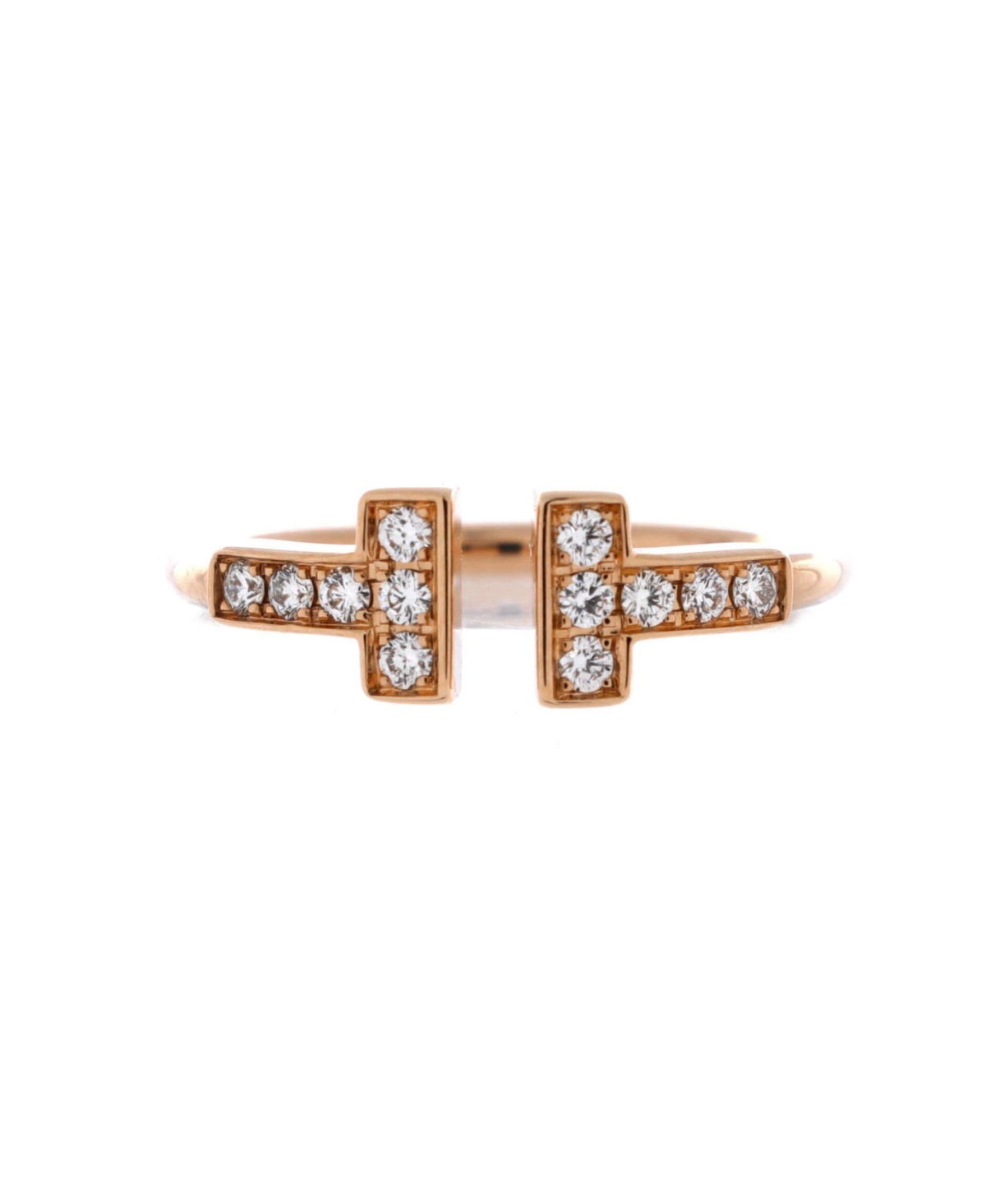 Click here for Pre-Owned Tiffany & Co T Wire Ring - 18k rose gold prices