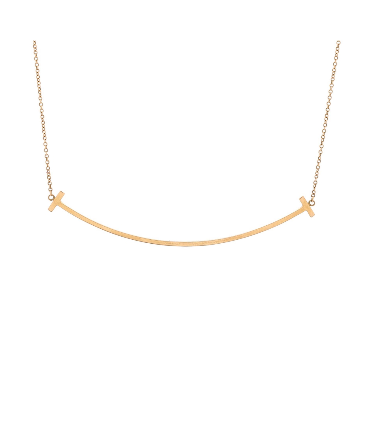 Click here for Pre-Owned Tiffany & Co T Smile Pendant Necklace -... prices