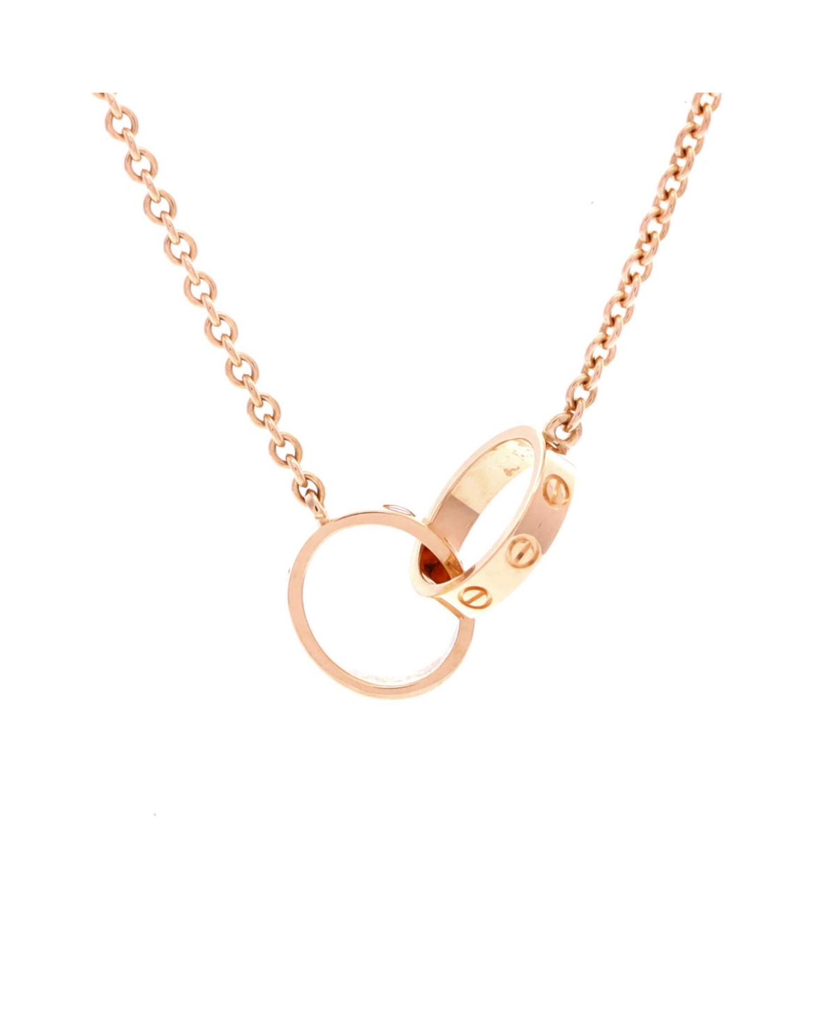 Click here for Pre-Owned Cartier Love Interlocking Necklace - 18k... prices