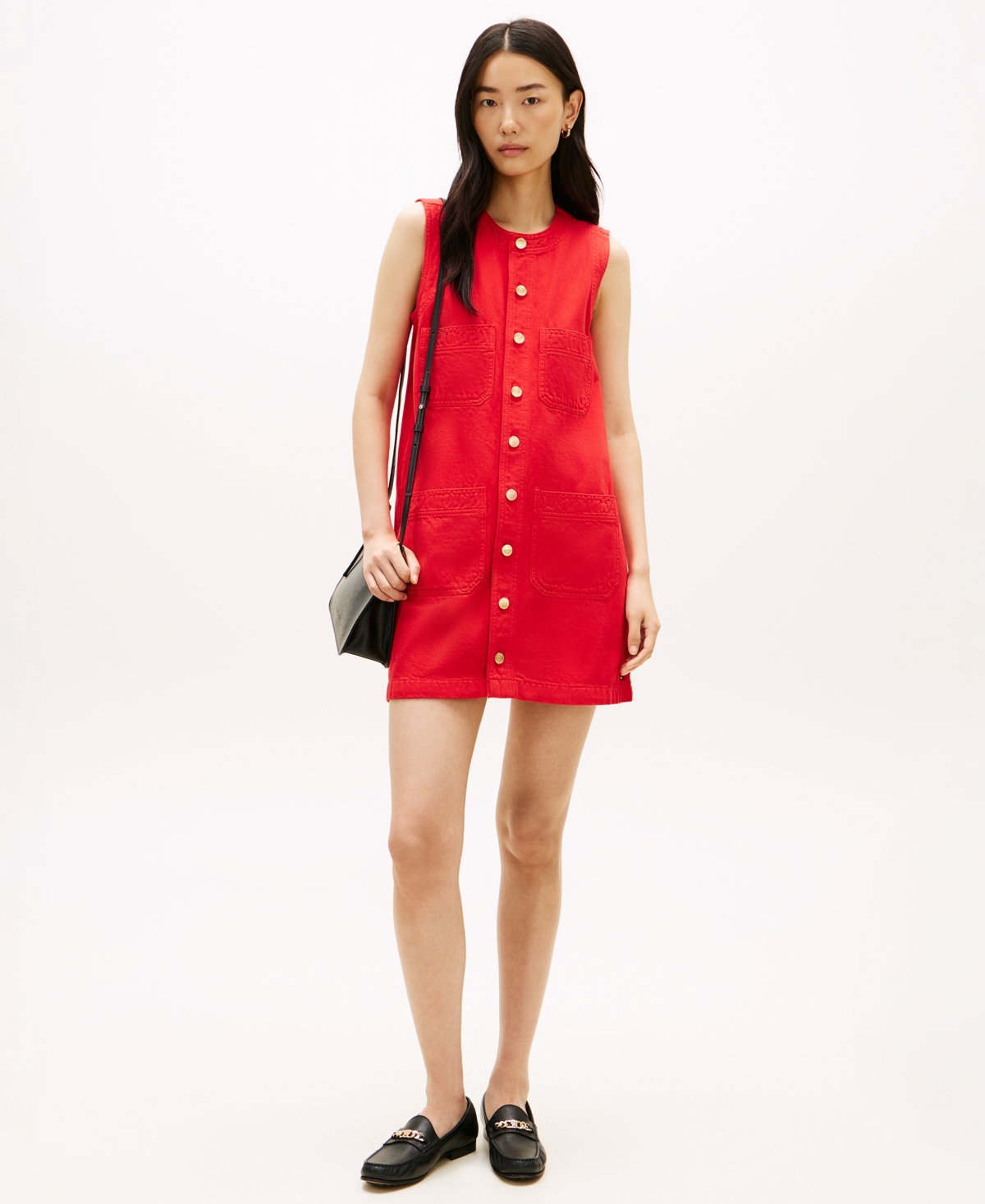 Click here for Tommy Hilfiger Womens Color Denim Sleeveless Crewn... prices