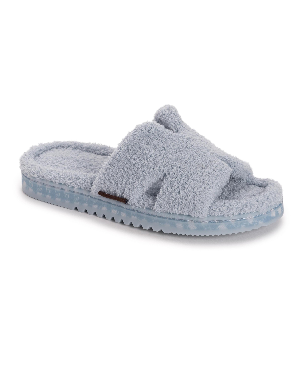 Click here for Muk Luks Womens Cecilia Slide Slipper - Lt blue prices
