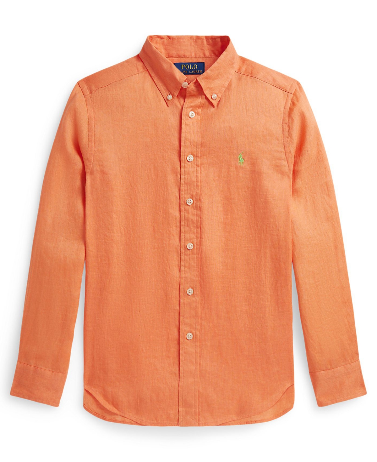 Click here for Polo Ralph Lauren Big Boys Linen Shirt - Poppy prices