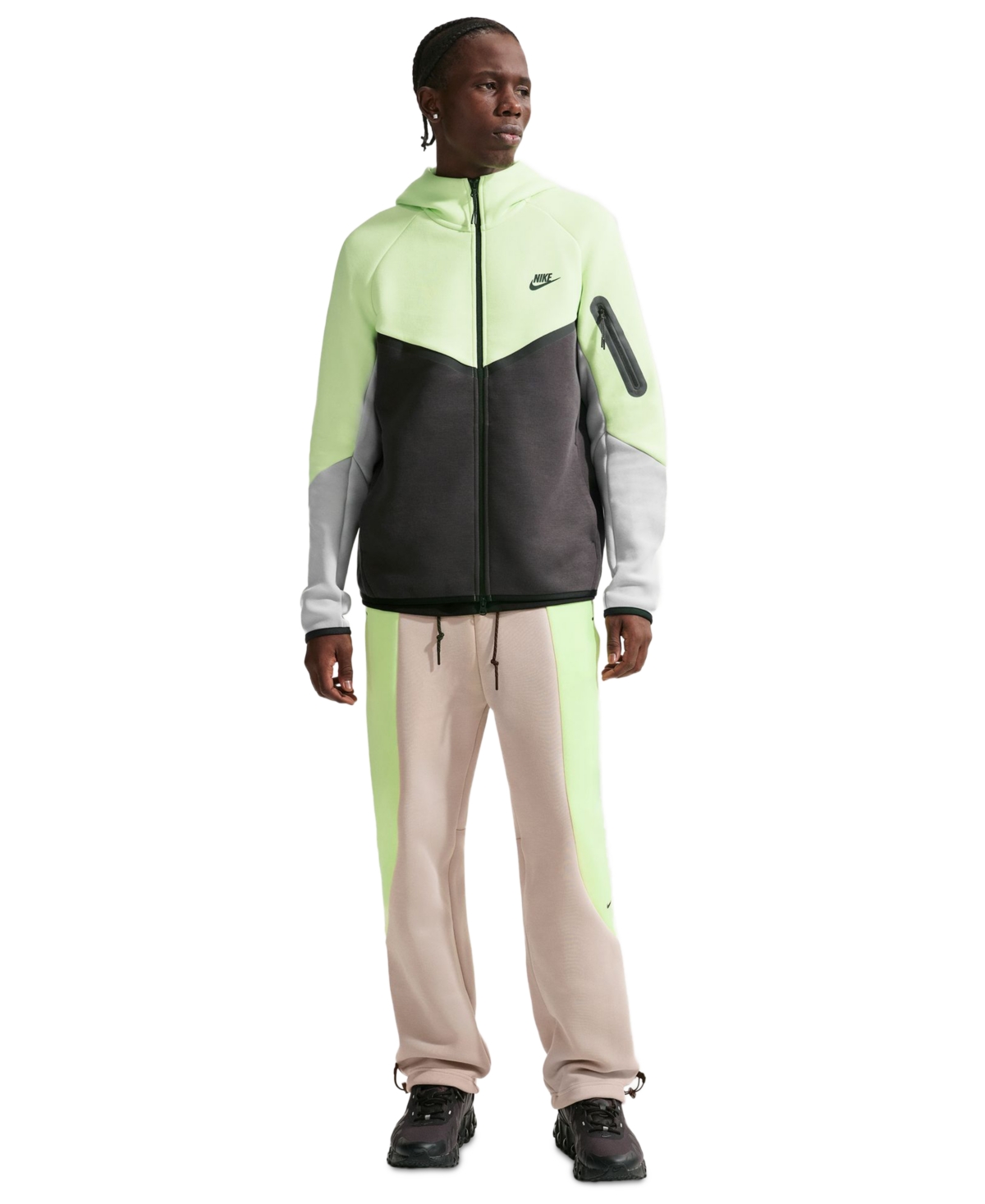 Click here for Nike Mens Tech Fleece Full-Zip Windrunner Logo Hoo... prices