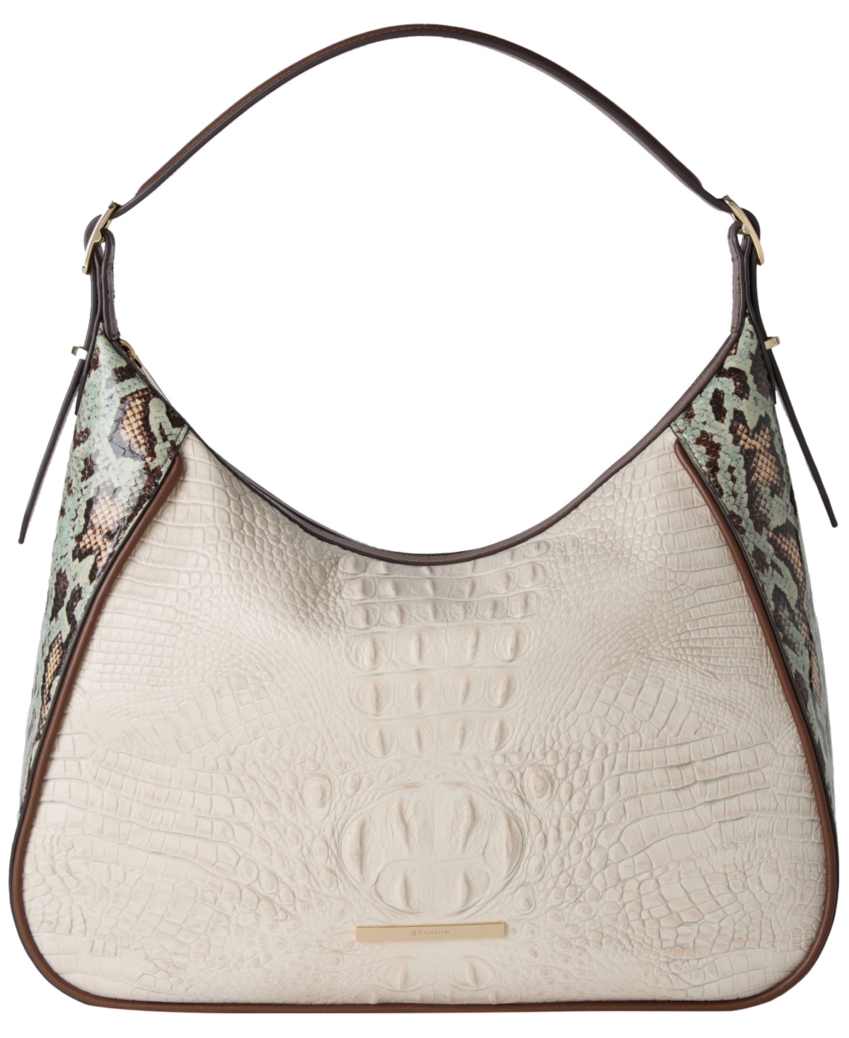 Click here for Brahmin Edie Genoa Large Shoulder Bag - Multi prices