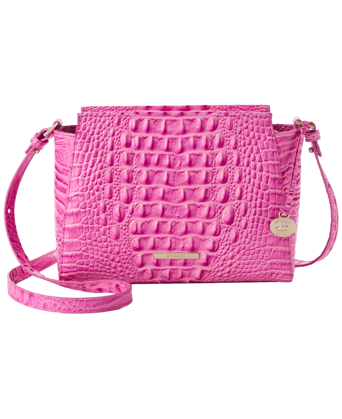 Click here for Brahmin Hillary Leather Crossbody Bag - Candy Pink prices