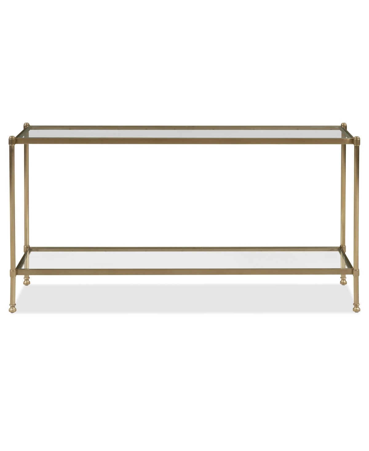 Click here for Isla 58.5 Glass Sofa Table - Brushed brass prices