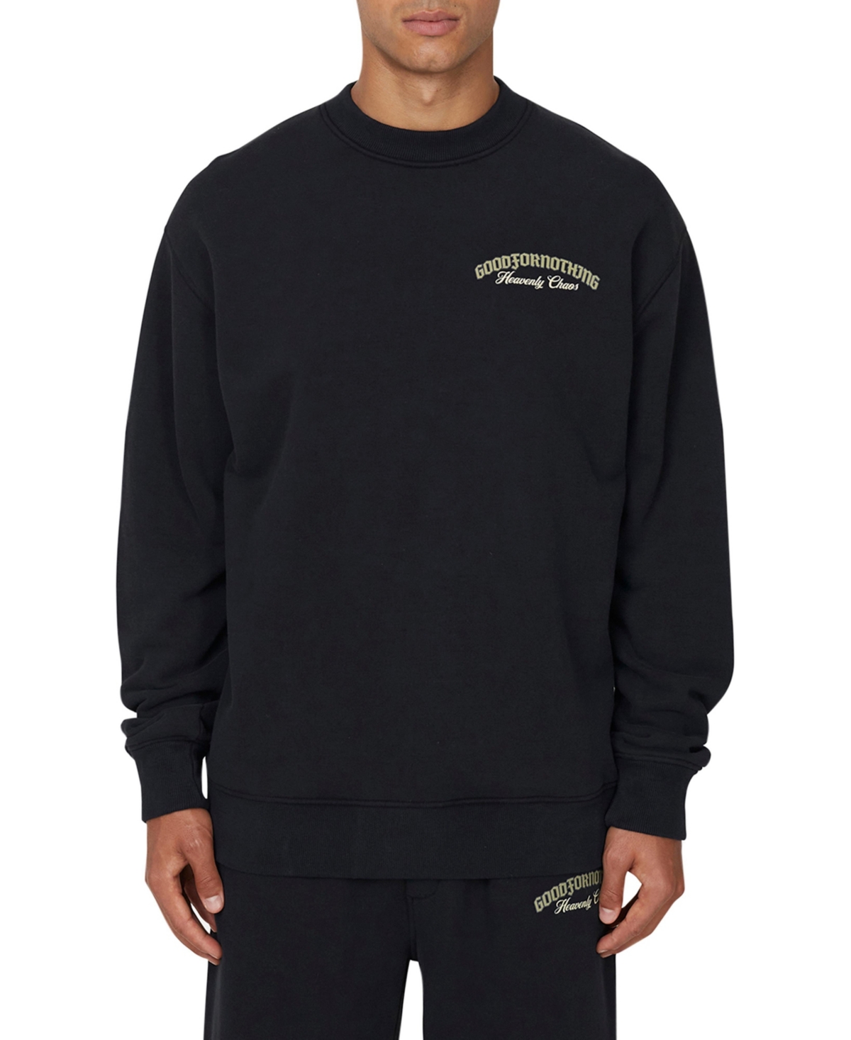 Click here for Good For Nothing Mens Heaven Relaxed Crew Sweatshi... prices
