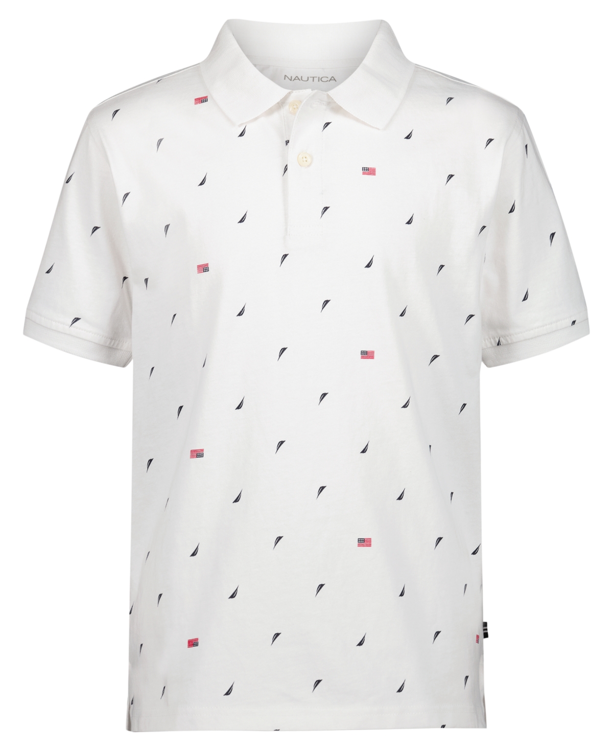 Click here for Nautica Boys 8-20 Americana Print Polo Shirt - Bri... prices