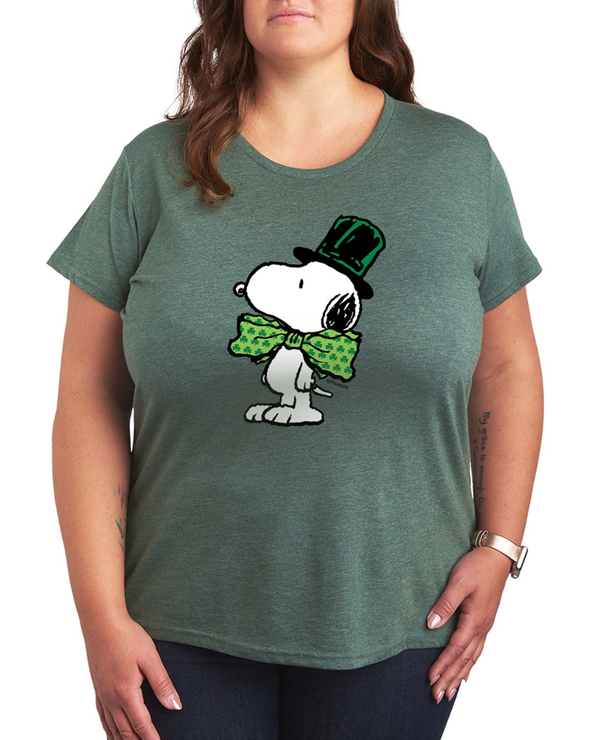 Click here for Hybrid Apparel Plus Size Peanuts Snoopy Bowtie St.... prices