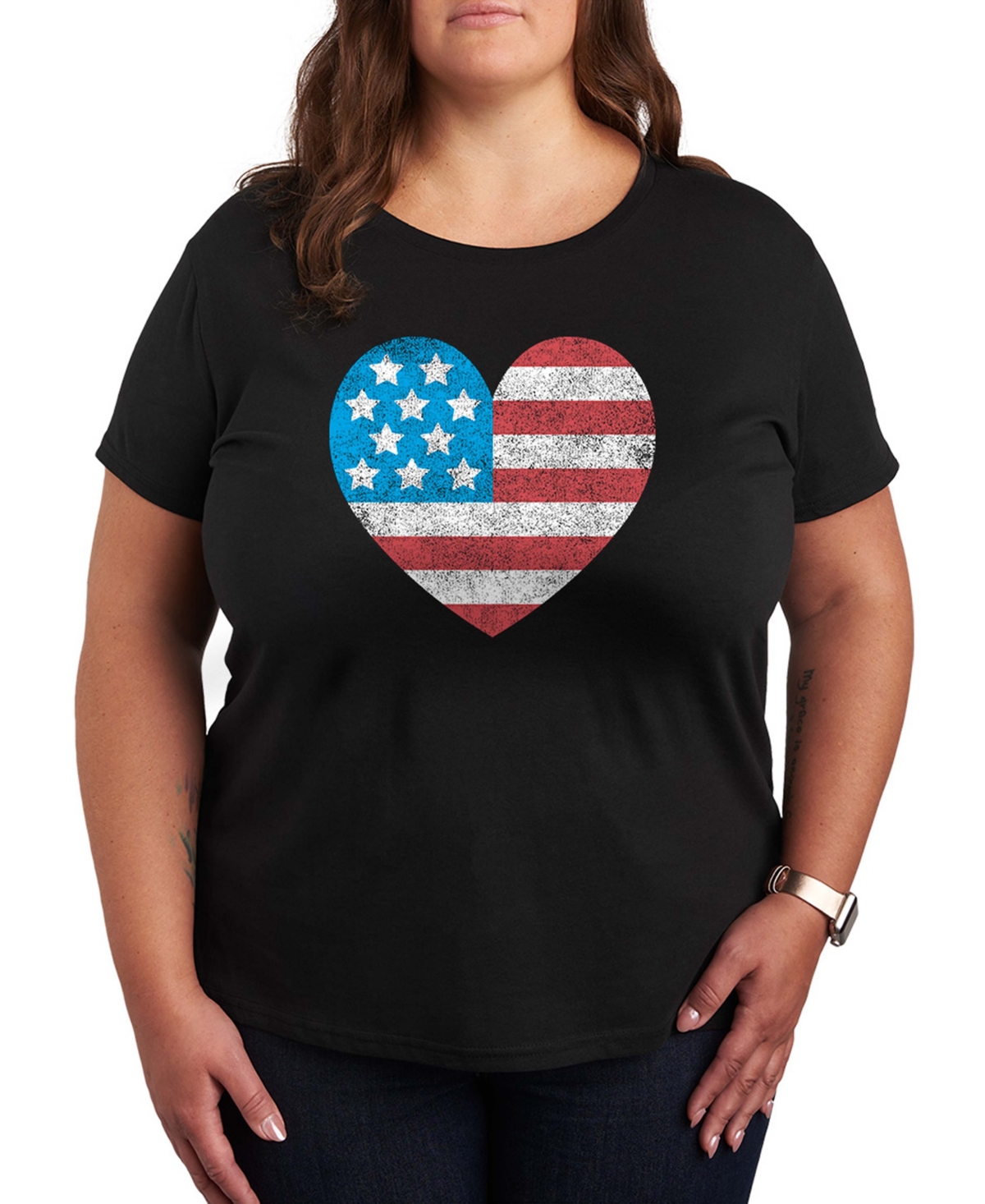 Click here for Hybrid Apparel Plus Size Instant Message Usa Flag... prices