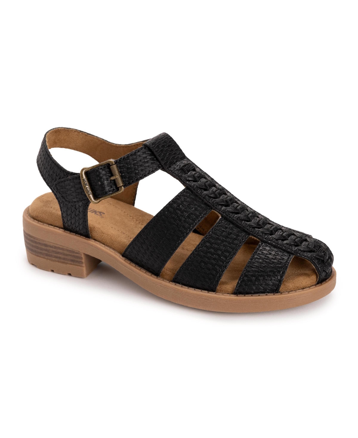 Click here for Muk Luks Womens Vanilla Fisherman Sandal - Black prices