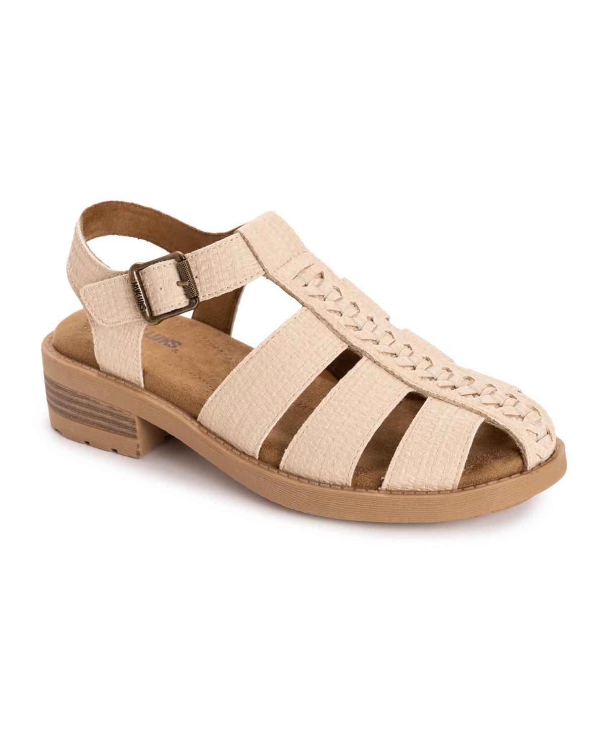 Click here for Muk Luks Womens Vanilla Fisherman Sandal - Natural prices