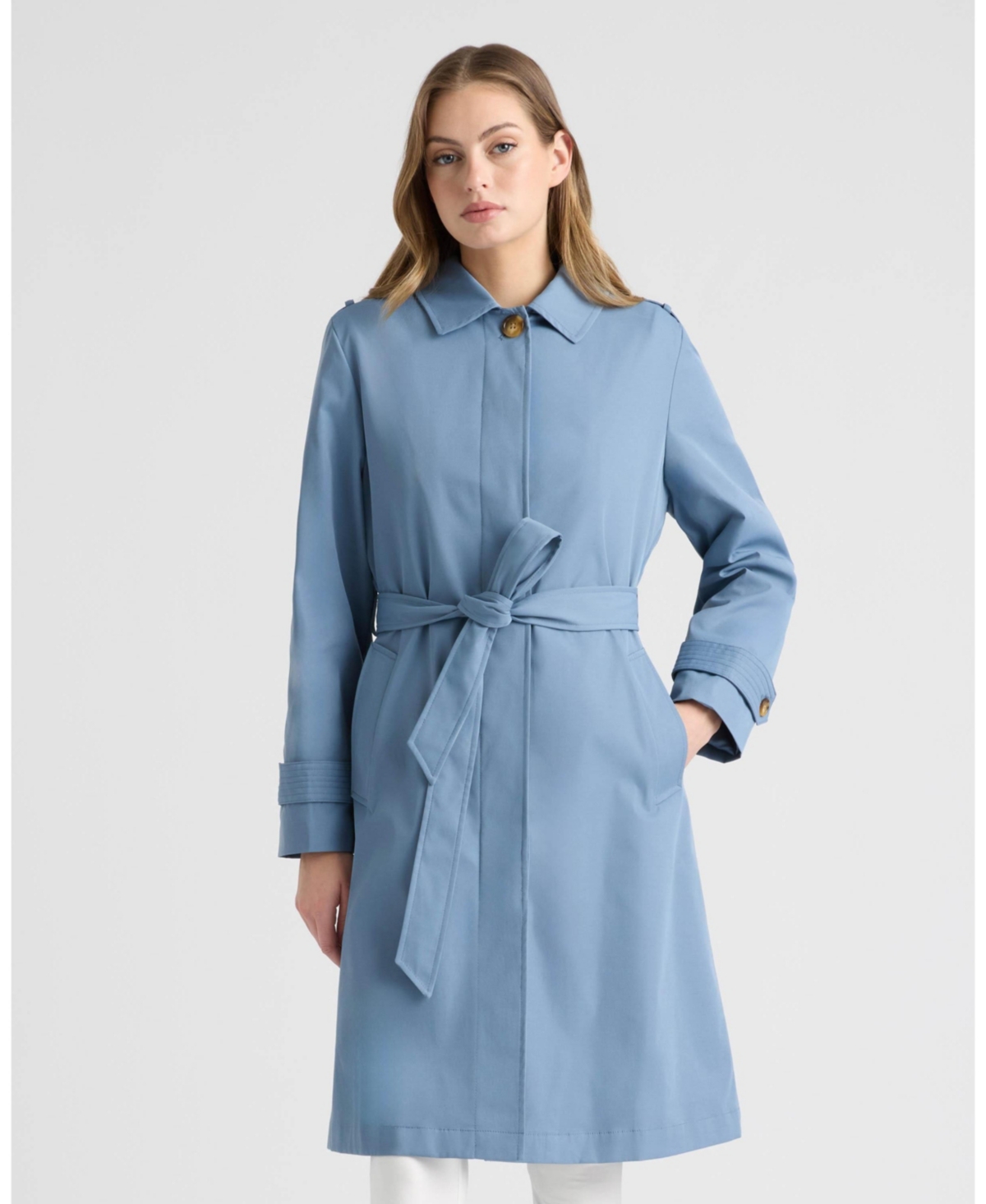 Click here for Ellen Tracy Womens Double Breasted Trench Coat - D... prices