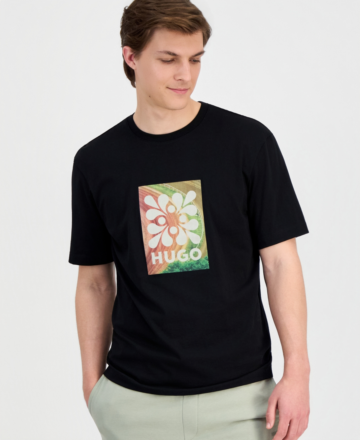Click here for Hugo Boss Mens Hugo Resort Logo T-Shirt - black prices