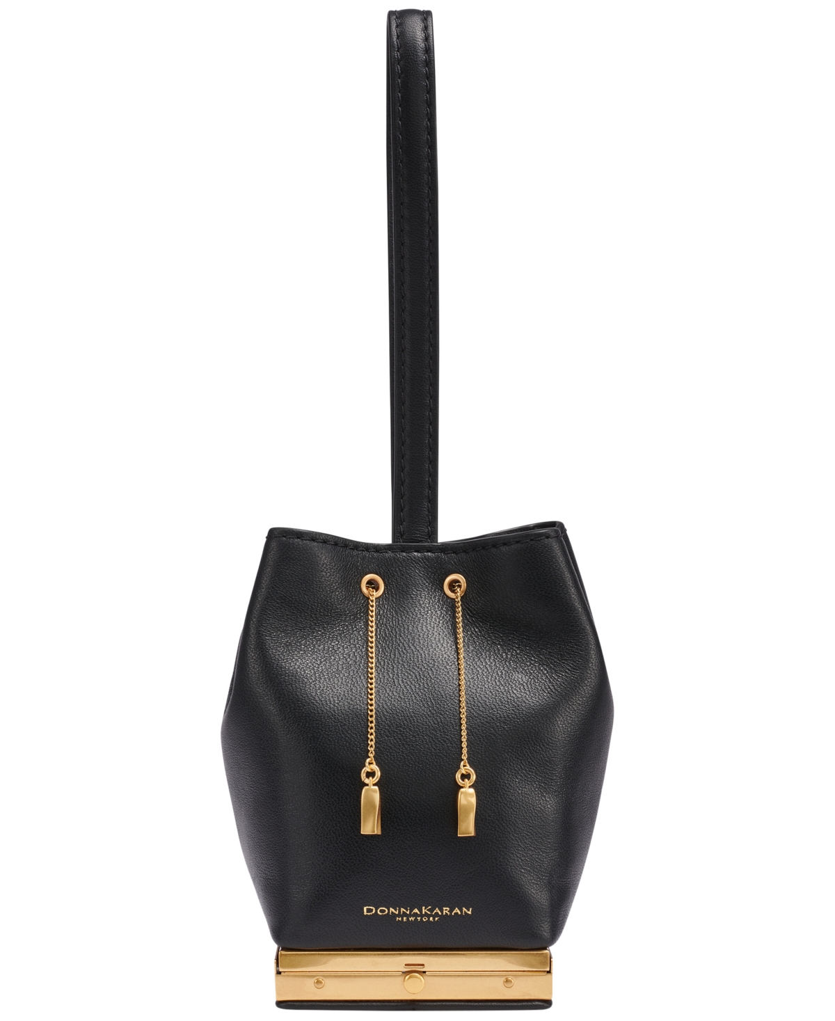 Click here for Donna Karan New York Sisal Leather Clutch - Black/... prices