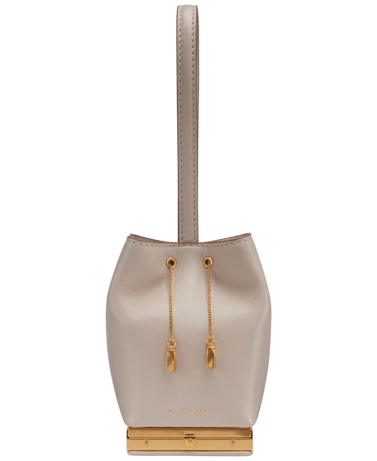 Click here for Donna Karan New York Sisal Leather Clutch - Sand prices