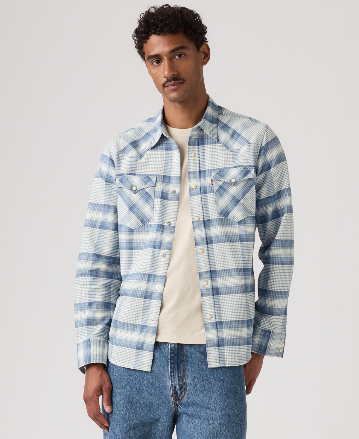 Click here for Levis Mens Classic Standard Fit Western Shirt - Al... prices