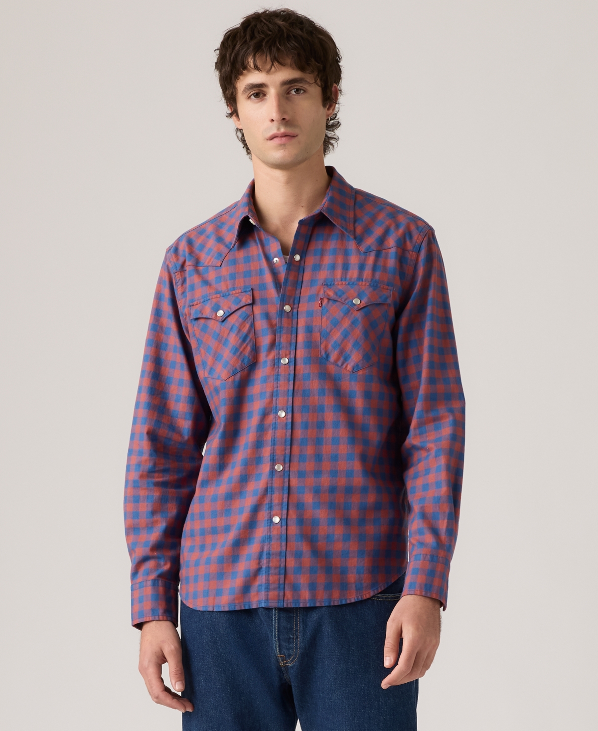 Click here for Levis Mens Classic Standard Fit Western Shirt - Su... prices