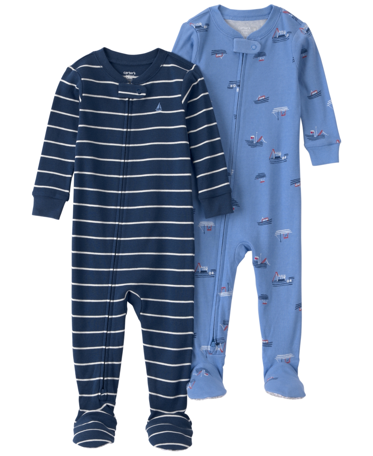 Click here for Carters Baby Boys Printed One-Piece Pajama Set  2-... prices
