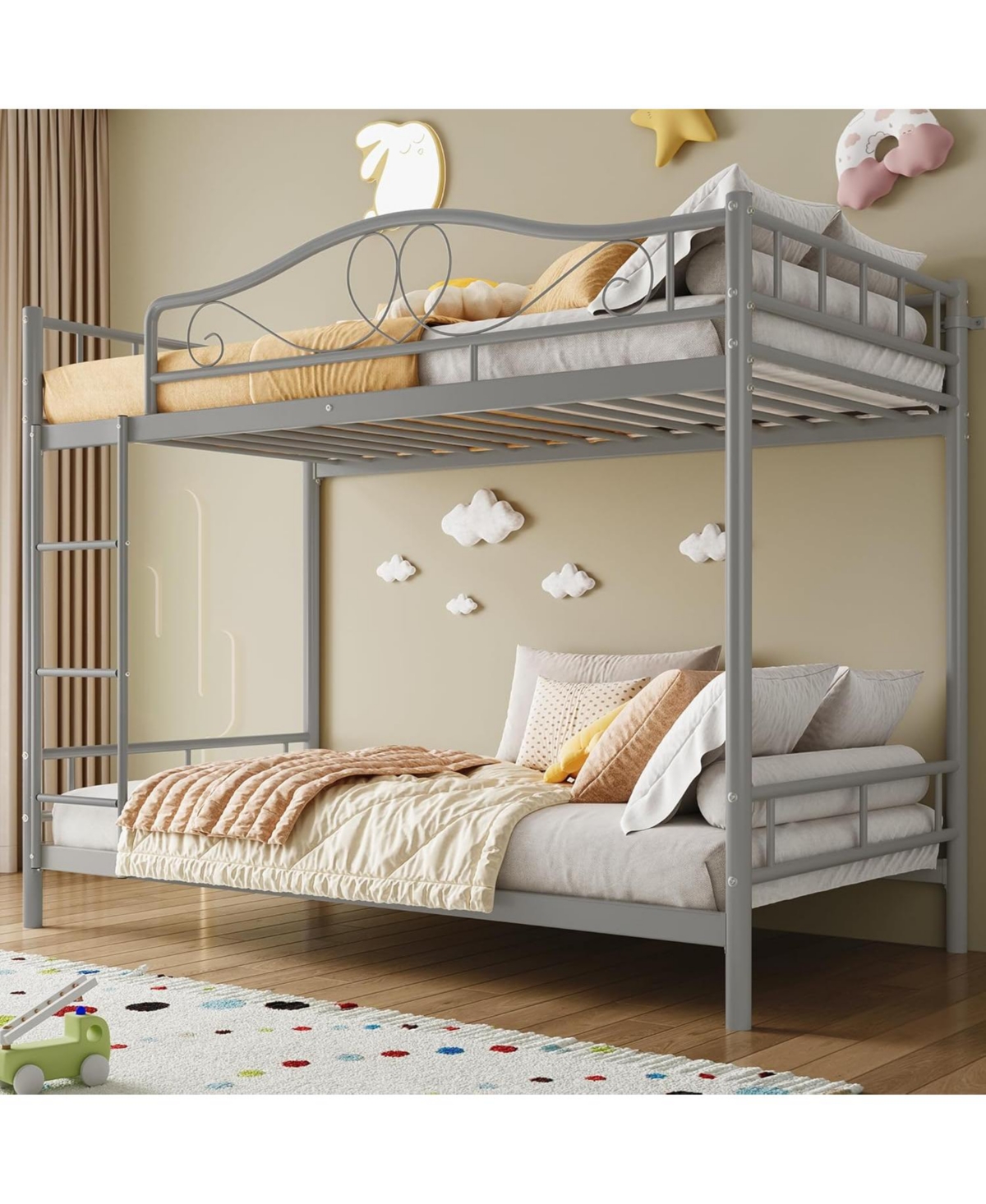 Click here for gaomon Metal Bunk Bed Twin Over Twin  Heavy Duty B... prices