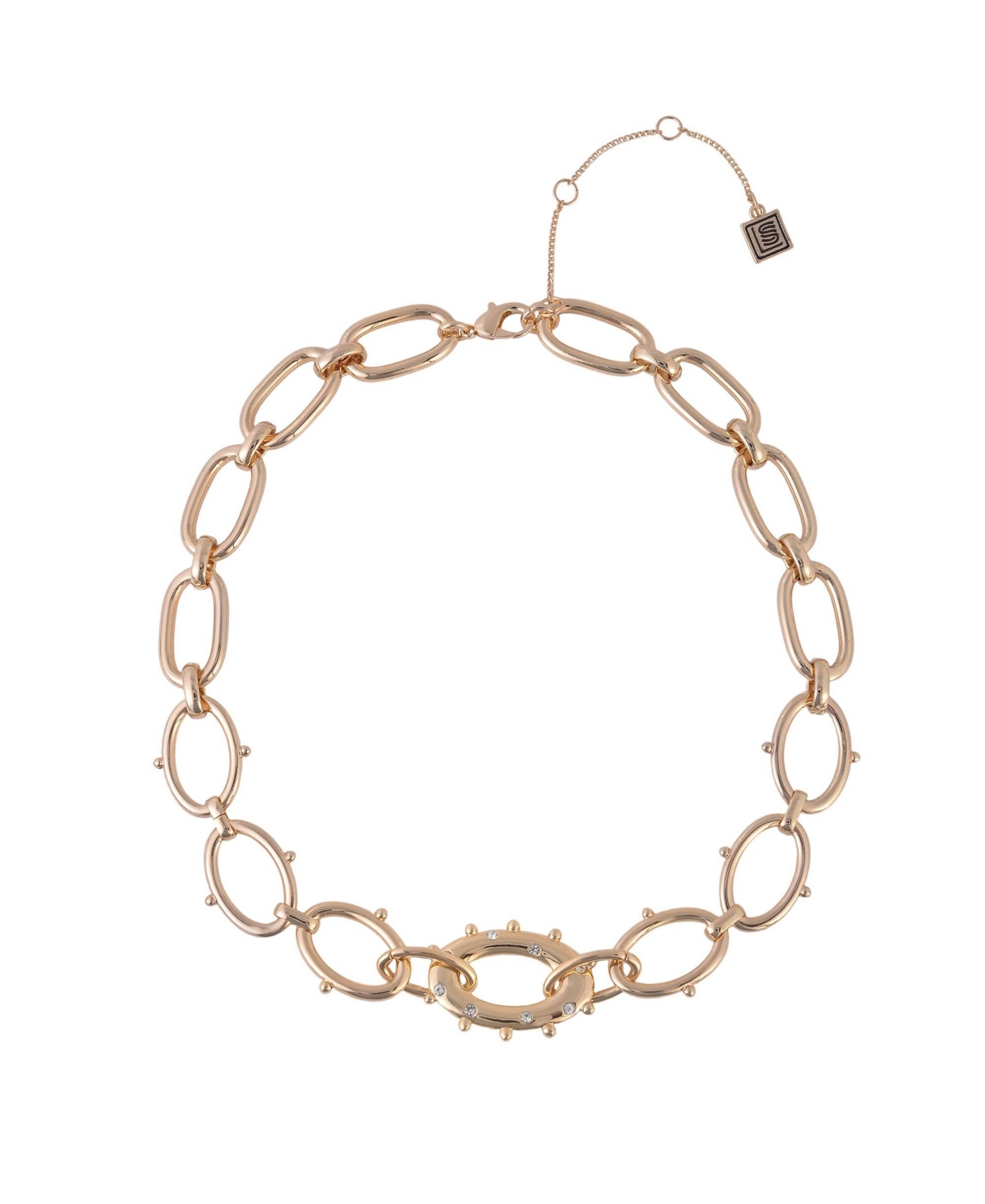 Click here for Laundry by Shelli Segal Gold Tone Oval Link Neckla... prices