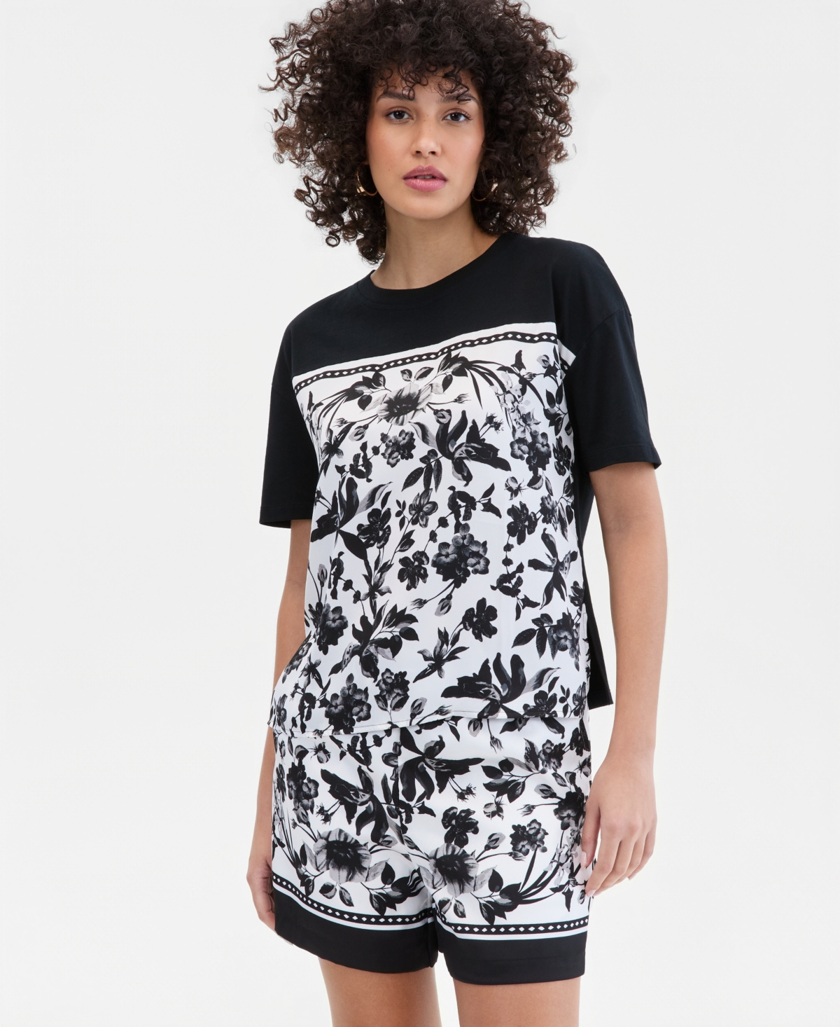 Click here for I.n.c. International Concepts Petite Printed Crewn... prices