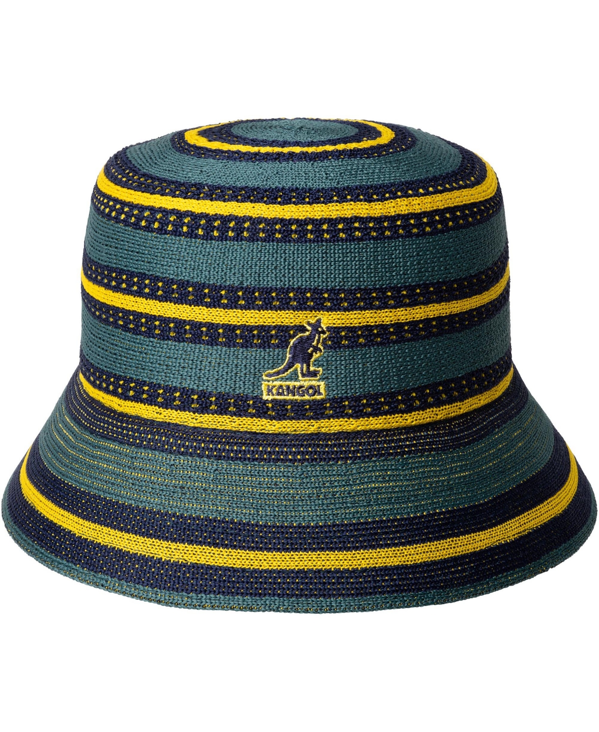 Click here for Kangol Mens Resort Stripe Lahinch - Celestial teal... prices