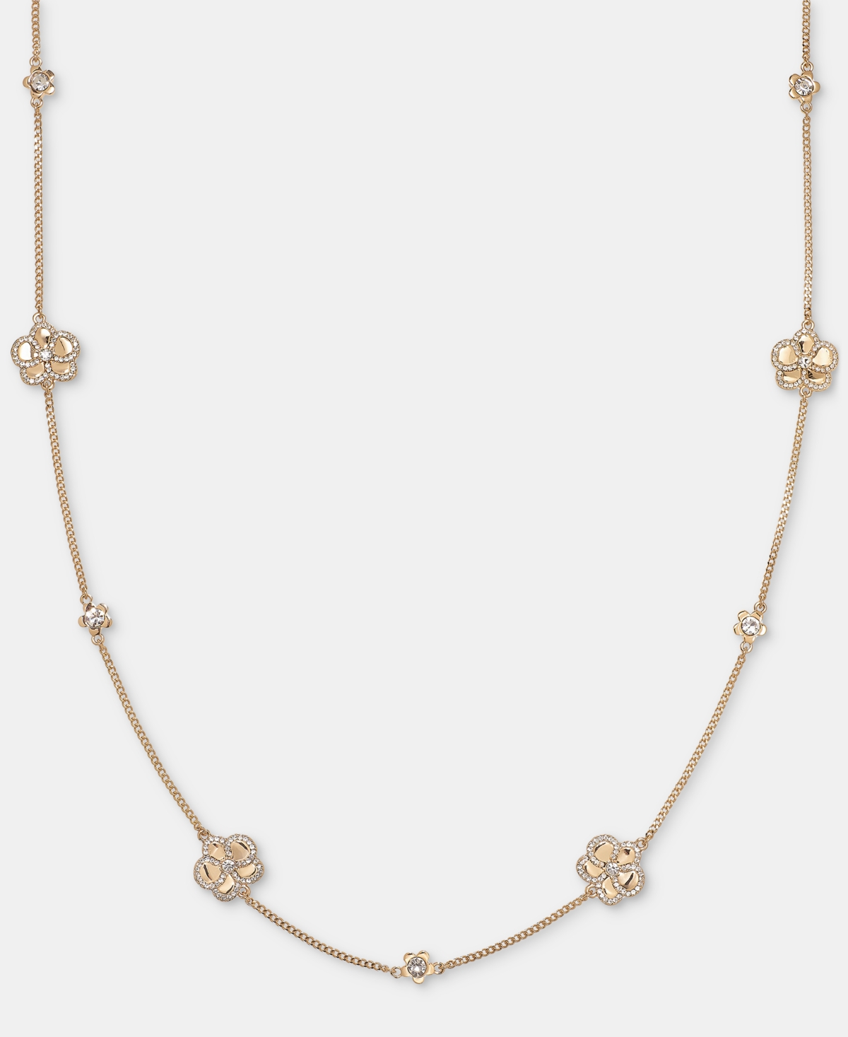 Click here for Karl Lagerfeld Paris Gold-Tone 36 Pave Orchid Stra... prices