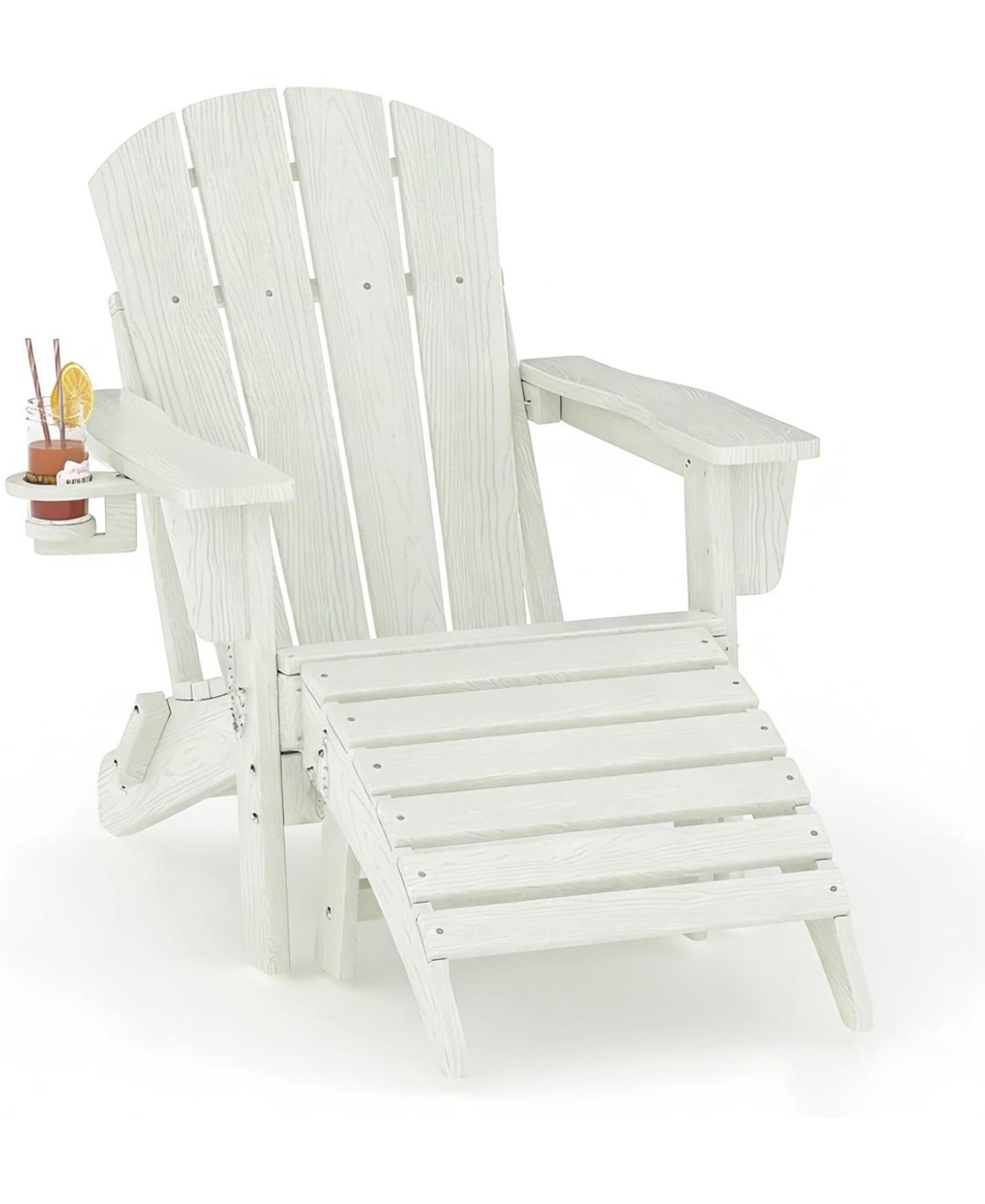 Click here for gaomon Folding Adirondack Chair with Ottoman  Hdpe... prices