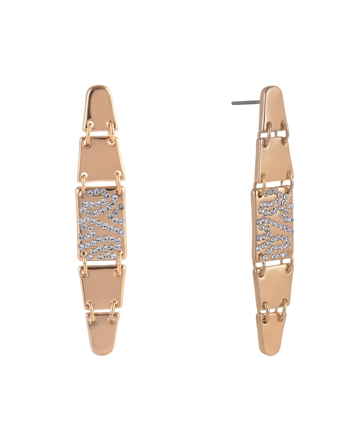 Click here for Laundry by Shelli Segal Tone Linear Earrings with... prices