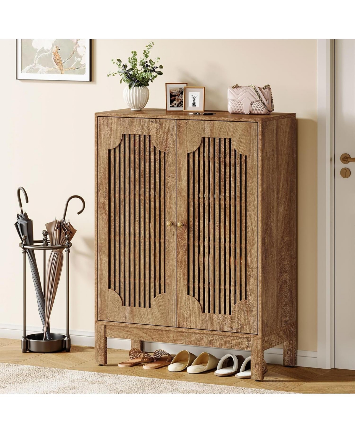 Click here for Tribesigns Shoe Cabinet with Doors  5-Tier Shoe St... prices