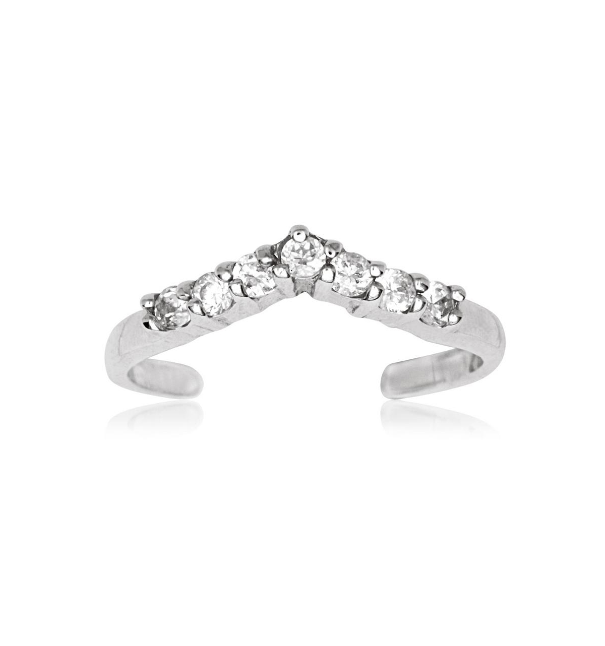 Click here for Curata Jewelry Solid 10K Gold Cubic Zirconia Adjus... prices