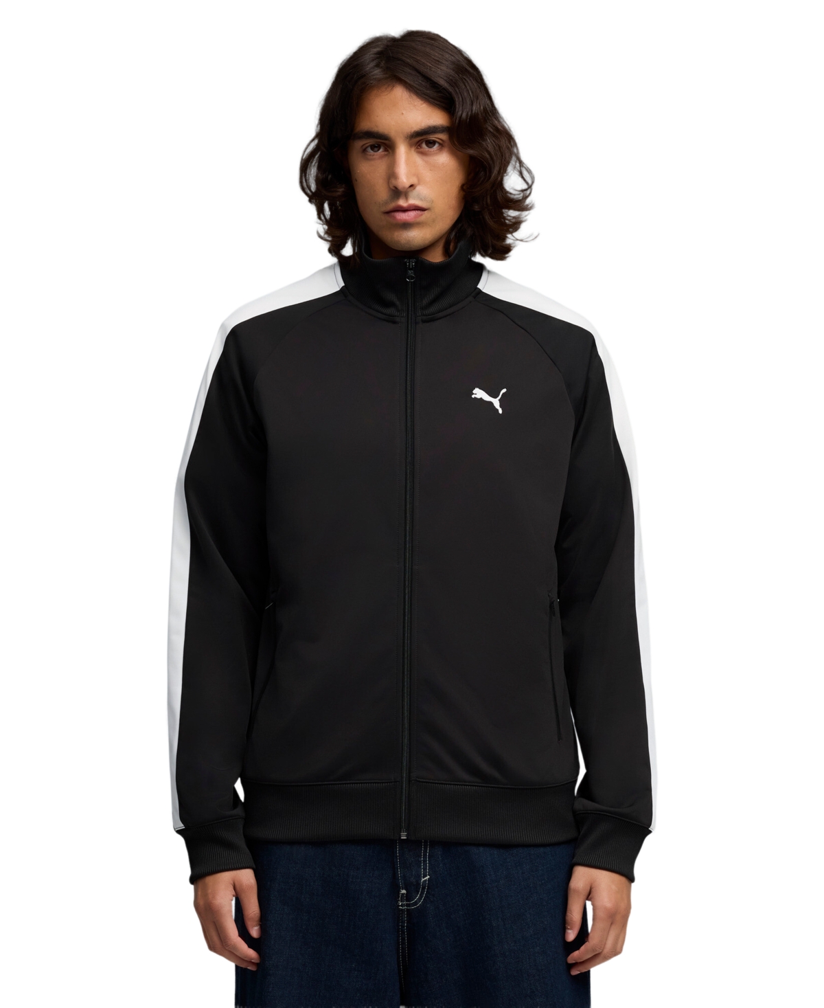 Click here for Puma Mens Essential T7 Full-Zip Track Jacket - Pum... prices