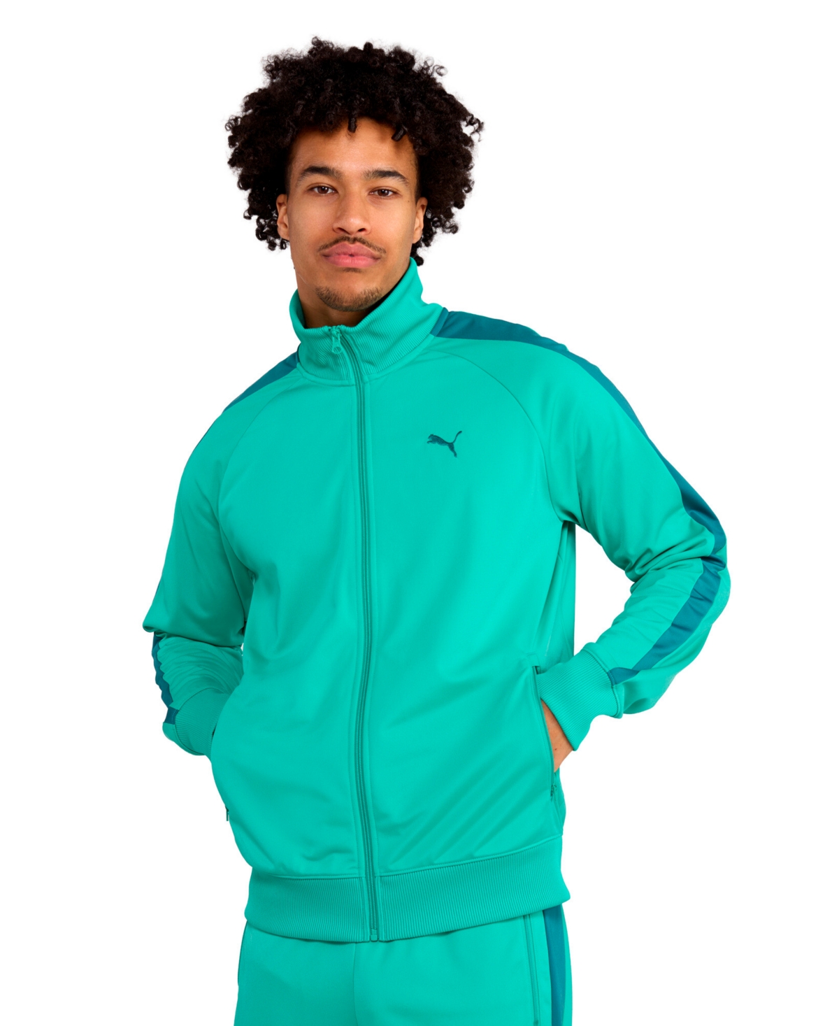 Click here for Puma Mens Essential T7 Full-Zip Track Jacket - Vib... prices