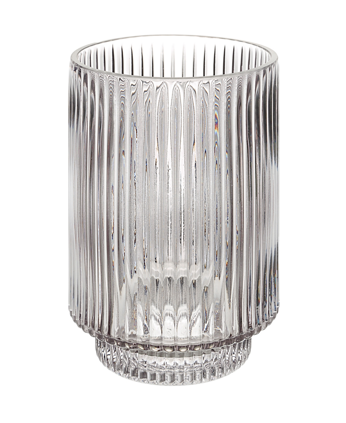 Click here for Ren Wil Indoor 7.1 Glass Vase - Gray Fluted prices