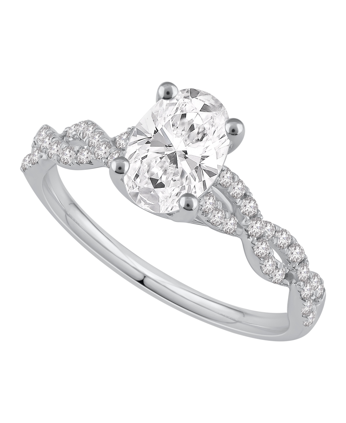 Click here for Macys Certified Lab-Grown Diamond Solitaire Plus E... prices