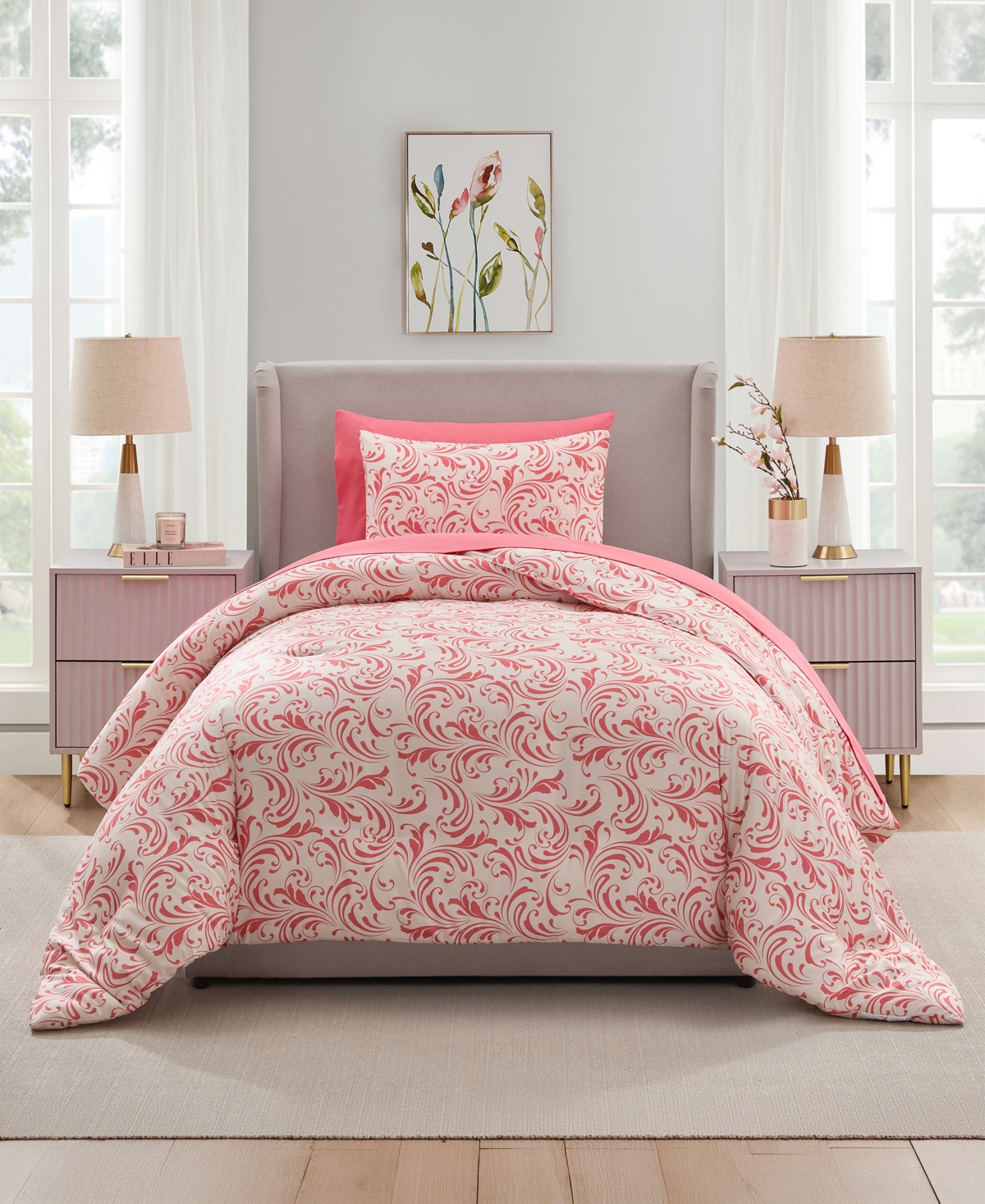 Click here for Nestl Luxury Soft Biomorphic Design 5-Pc. Comforte... prices