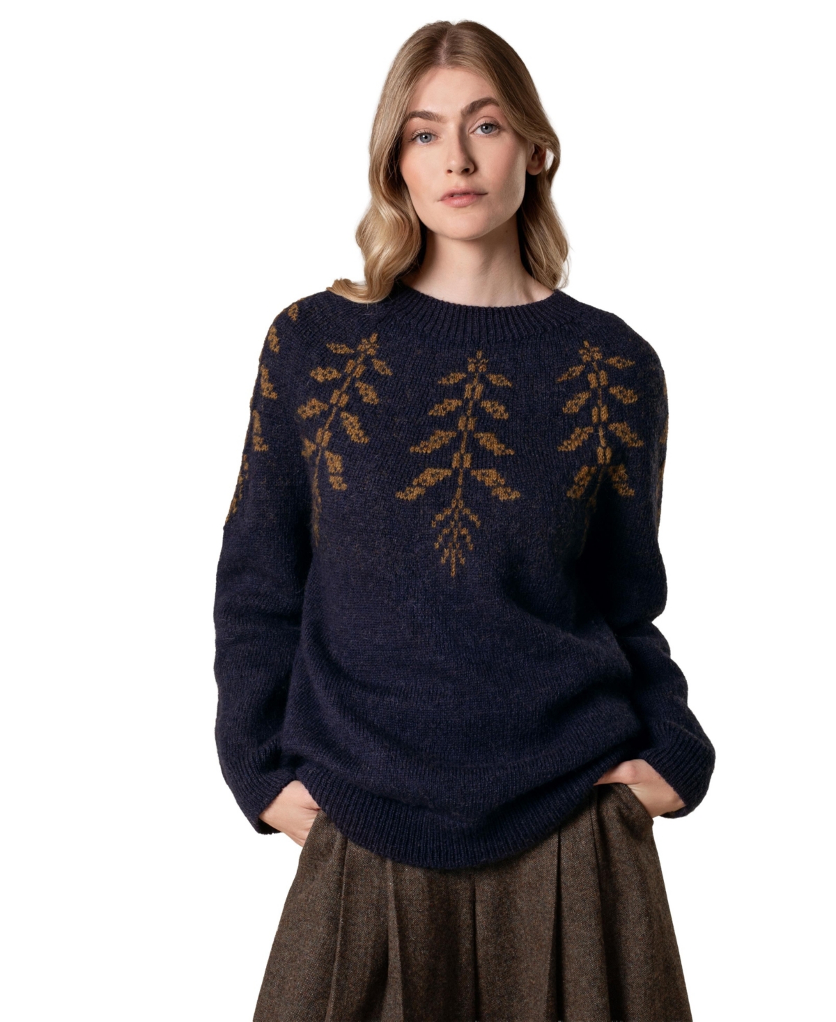 Click here for Celtic & Co. Womens Botanical Fair Isle Sweater -... prices