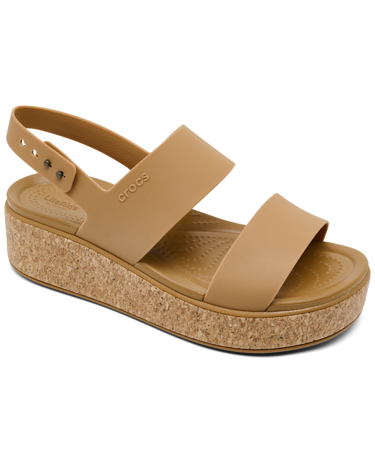 Click here for Crocs Womens Brooklyn Cork Low Wedge Sandals from... prices