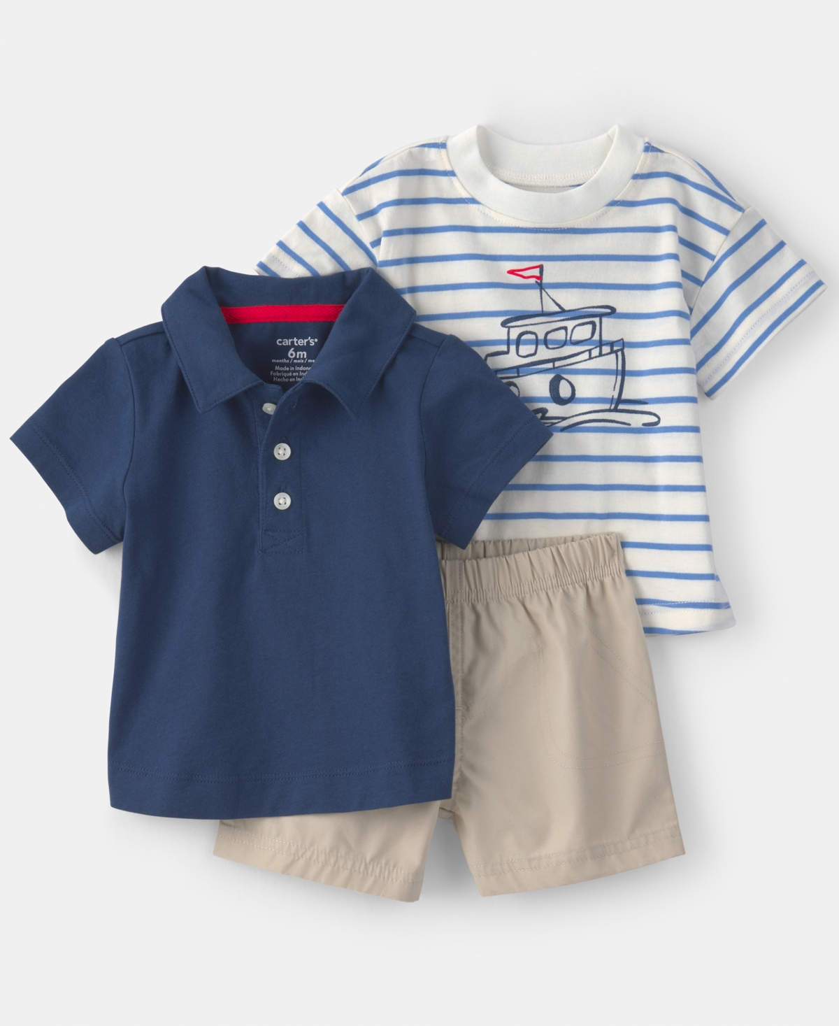 Click here for Carters Baby Boys Nautical Polo Shirt  Short-Sleev... prices