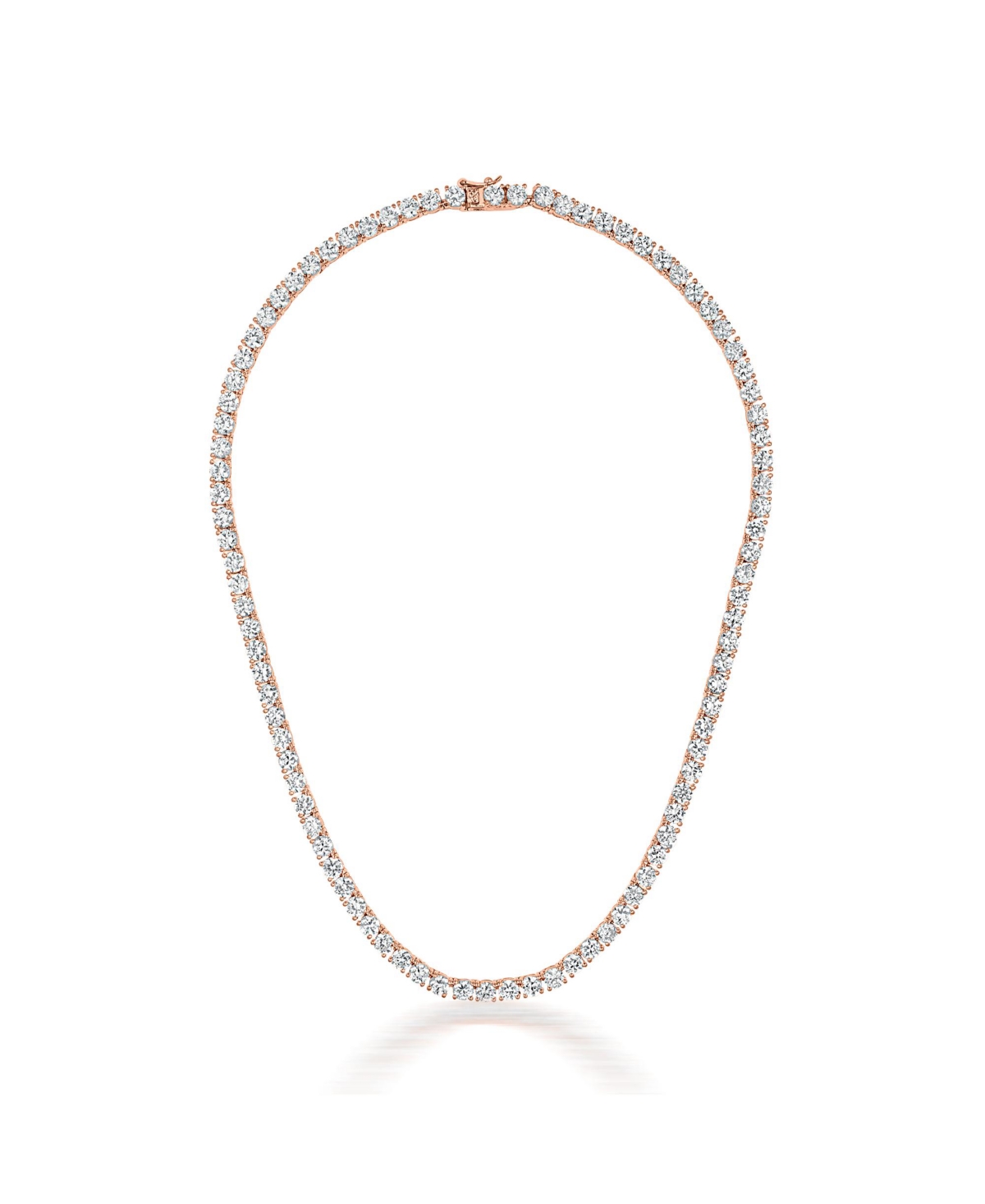 Click here for Sterling Silver Cubic Zirconia 3MM Tennis Necklace... prices