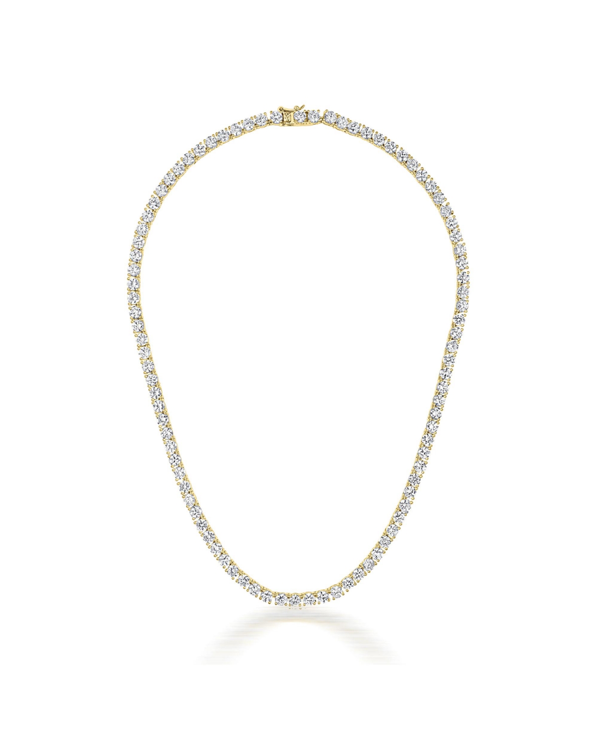 Click here for Sterling Silver Cubic Zirconia 3MM Tennis Necklace... prices