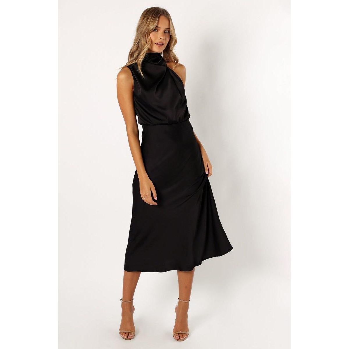 Click here for Petal and Pup Womens Anabelle Halter Neck Midi Dre... prices