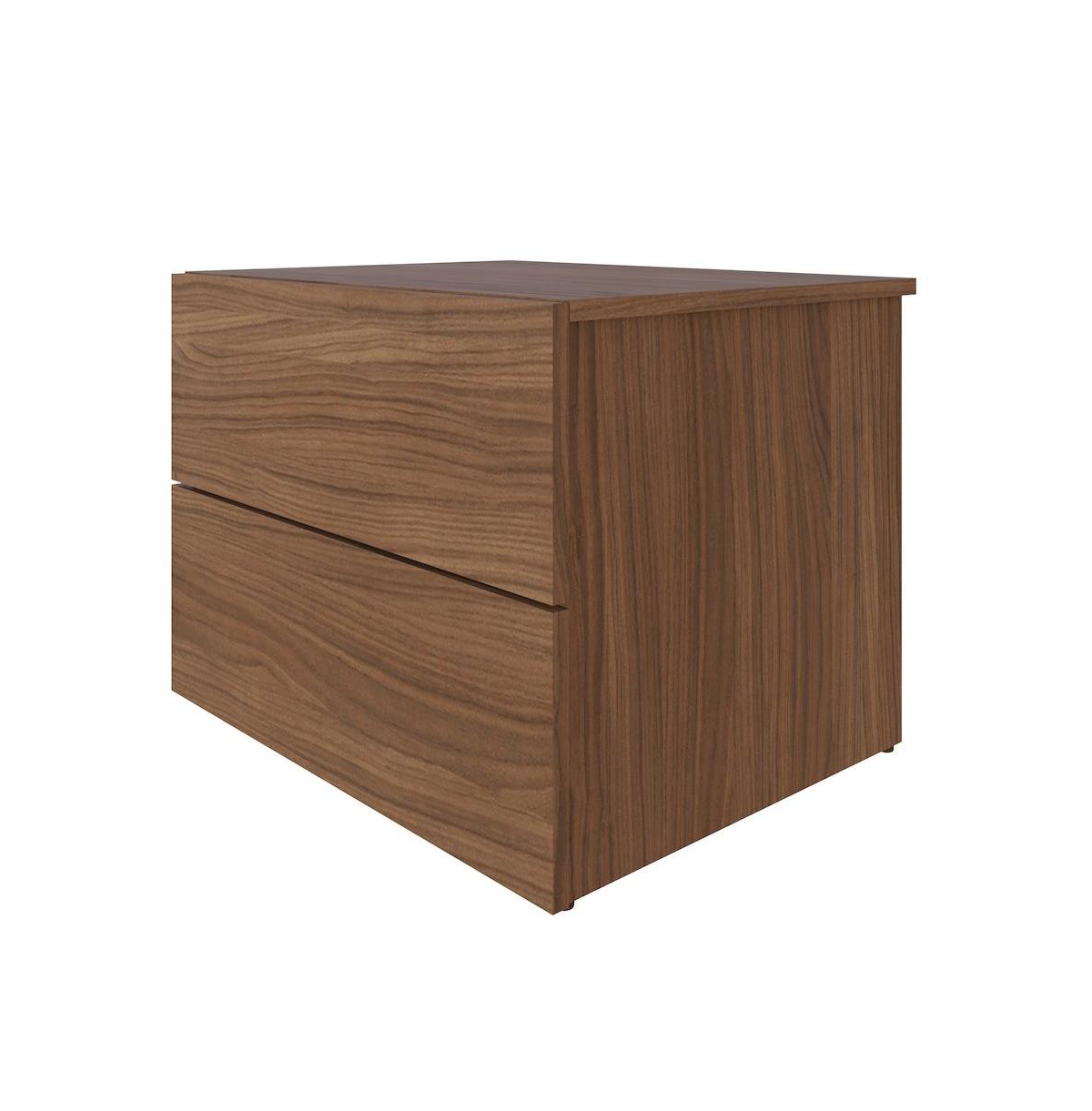 Click here for Nexera James Nightstand With 2-Drawers - Walnut prices
