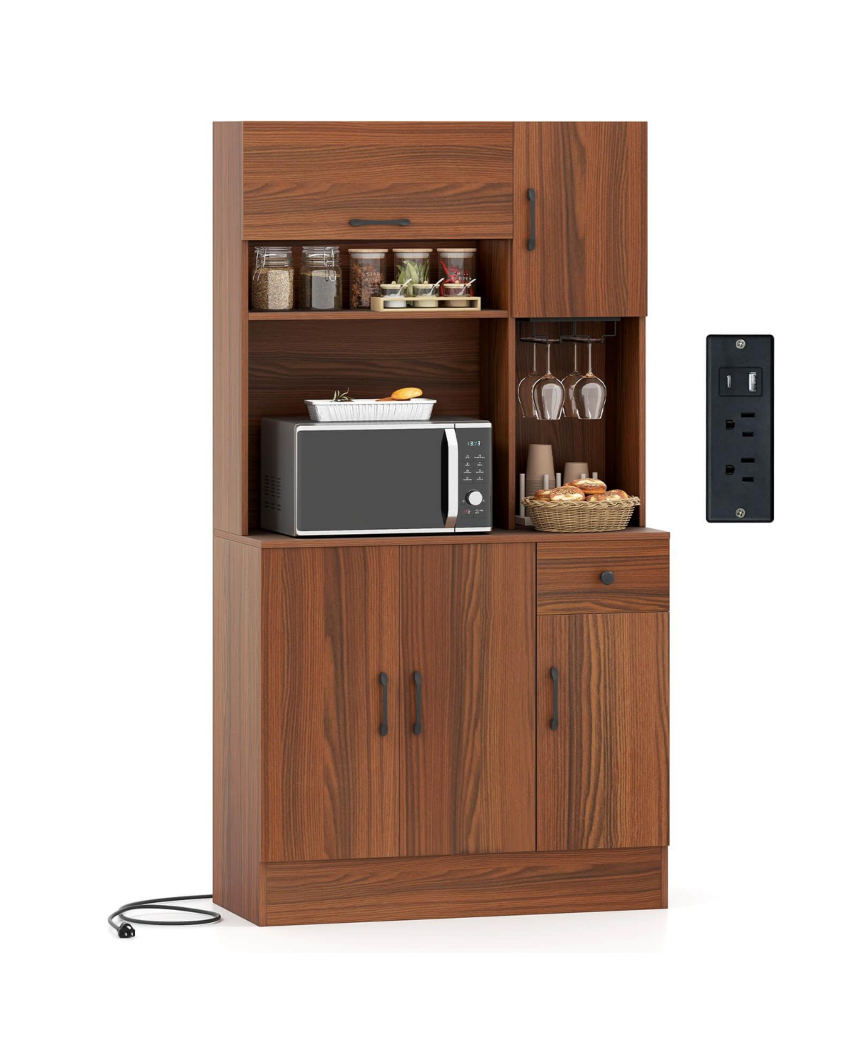 Click here for 66" Pantry Cabinet Tall Kitchen Storage Cabin... prices