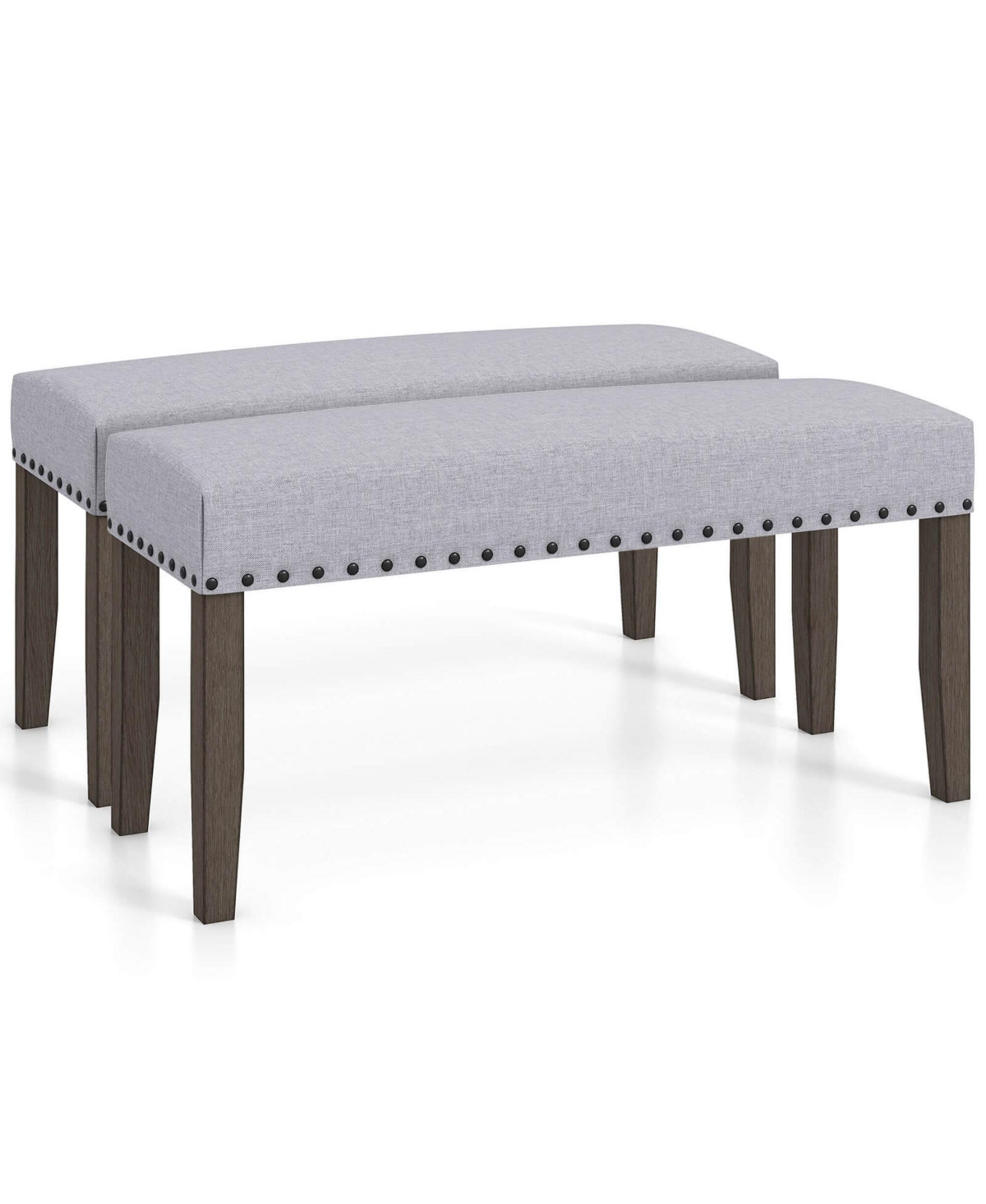 Click here for 2 Pcs 42.5" Upholstered Entryway Bench with N... prices