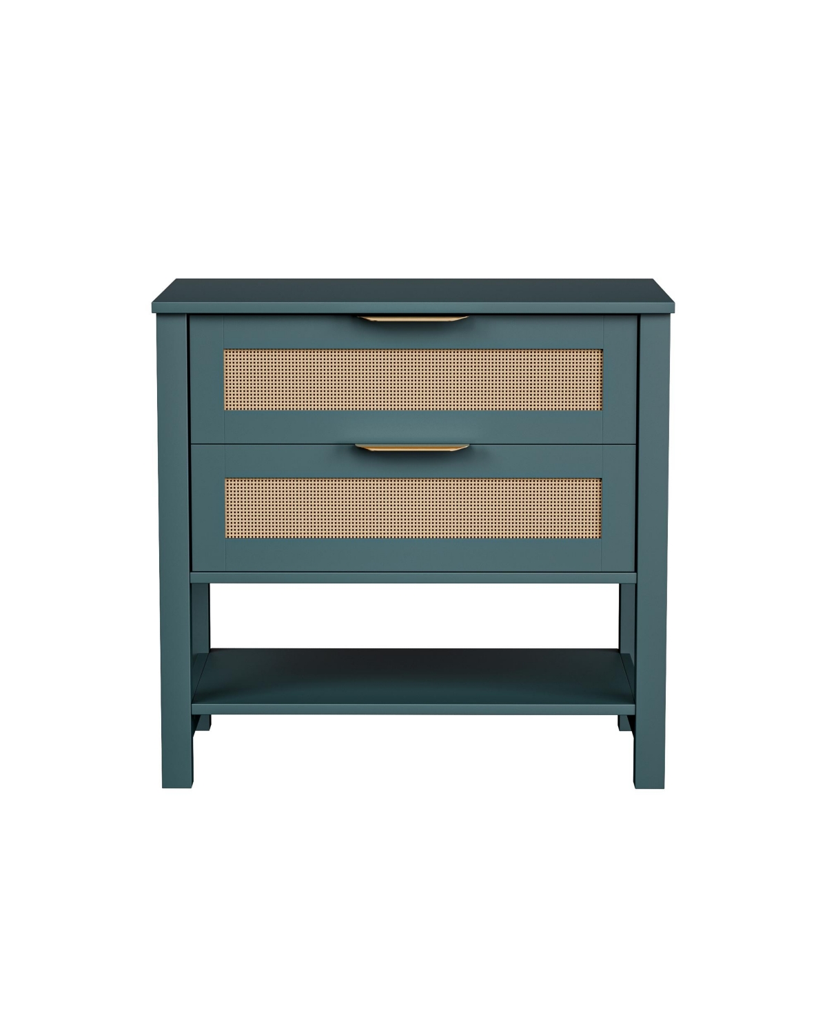 Click here for Rainsken Rattan Nightstand with 2 Drawers  Open Sh... prices