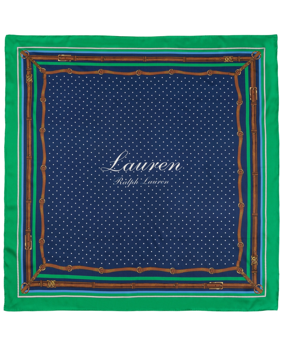 Click here for Lauren Ralph Lauren Dotted Equestrian Square Scraf... prices